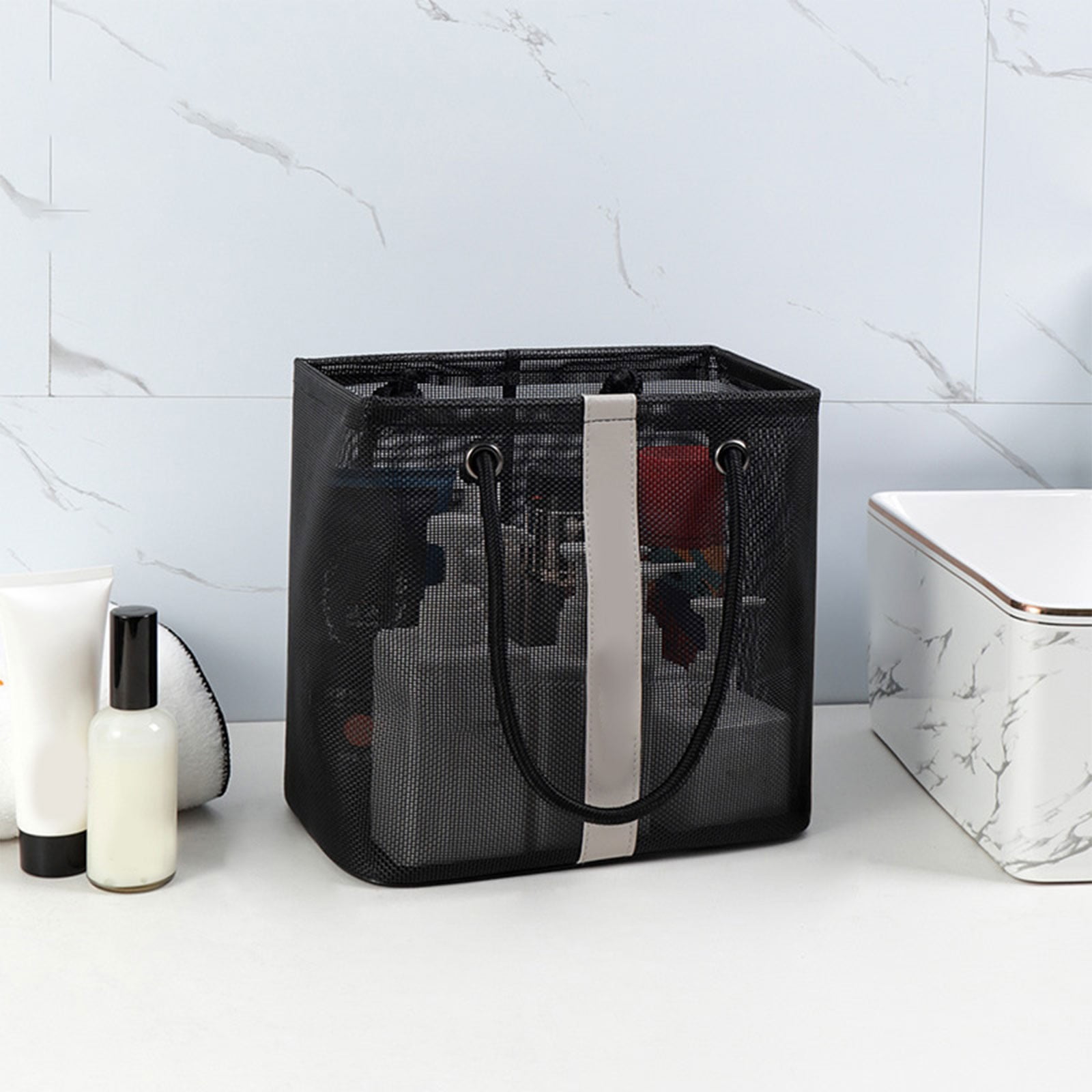 Bxaolu Mesh Shower Caddy Portable Shower Tote Bag for College Dorm ...