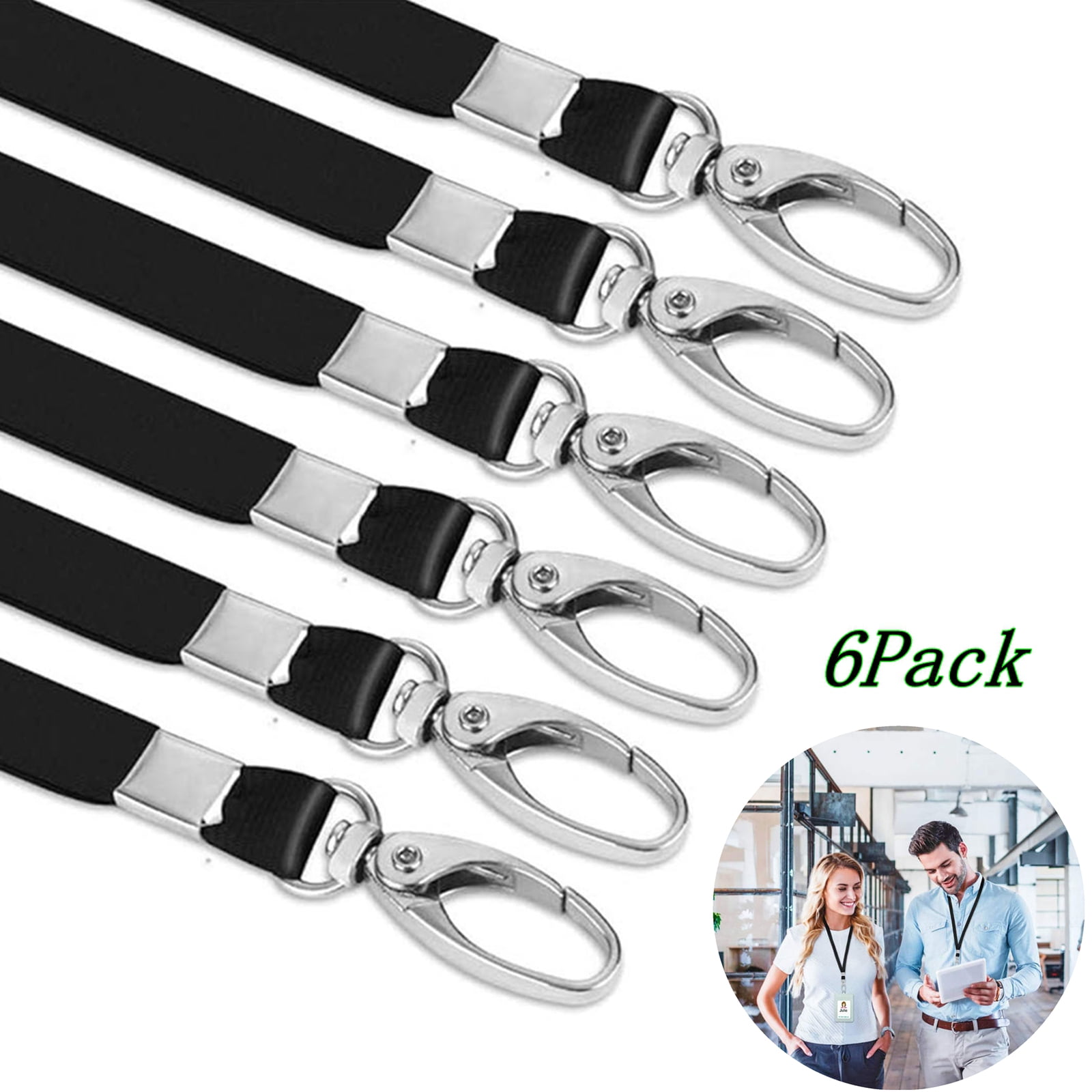 Bxaolu Neck Lanyard with Hook, Badge Lanyards Long Strap ID Card Holder ...