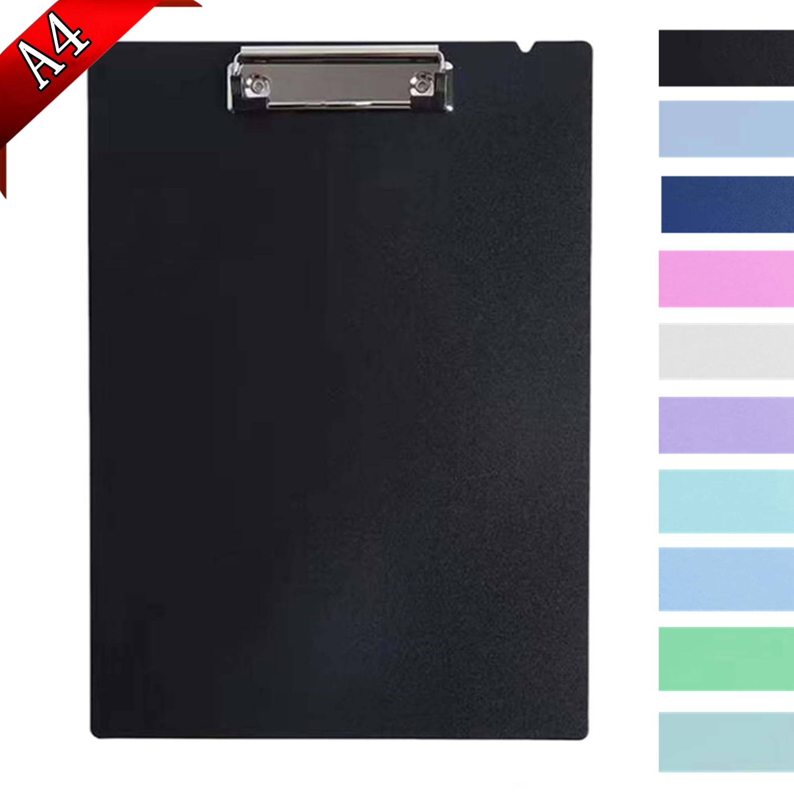 Bxaolu Plastic Clipboards, A4 Clip Boards with Low Profile Metal Clip ...