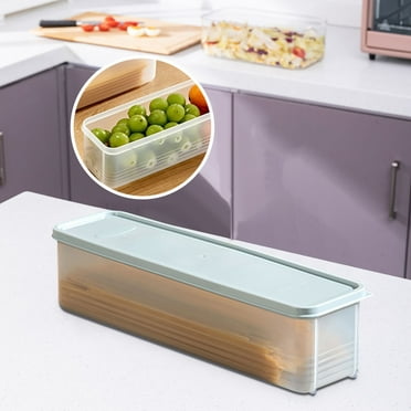 6pcs Refrigerator Organizer Bin Clear Plastic Stackable Fridge Freezer ...