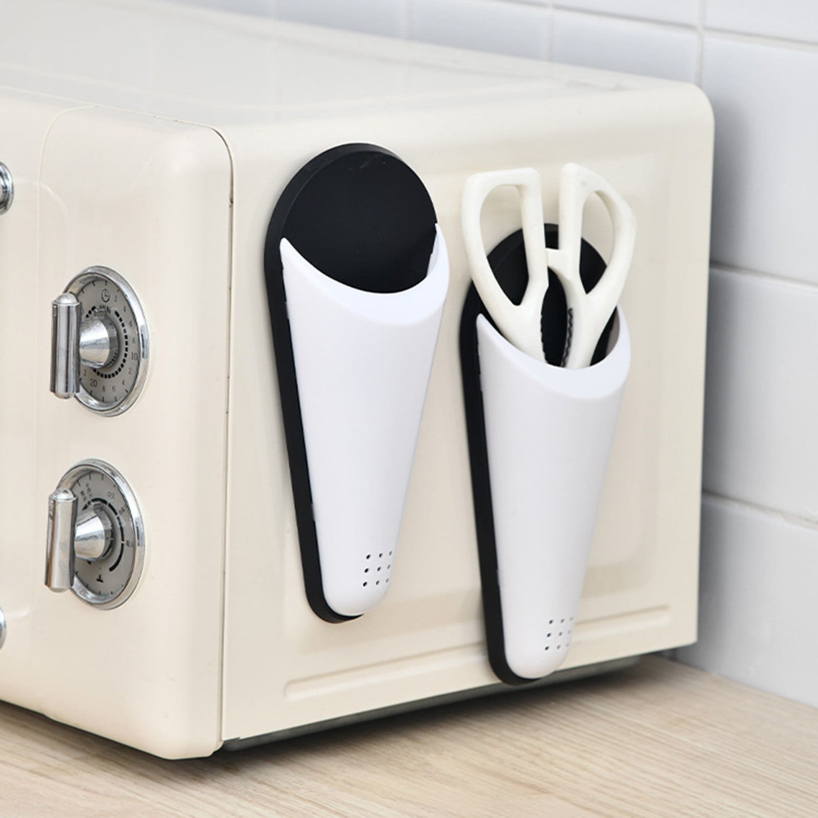 Bxaolu Scissor Holder with Magnetic & Draining Holes Design, Detachable ...