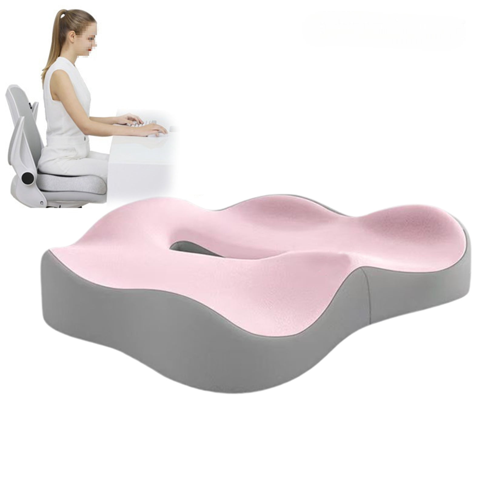Bxaolu Seat Cushion, Office Chair Cushion for Pressure Relief, Coccyx ...