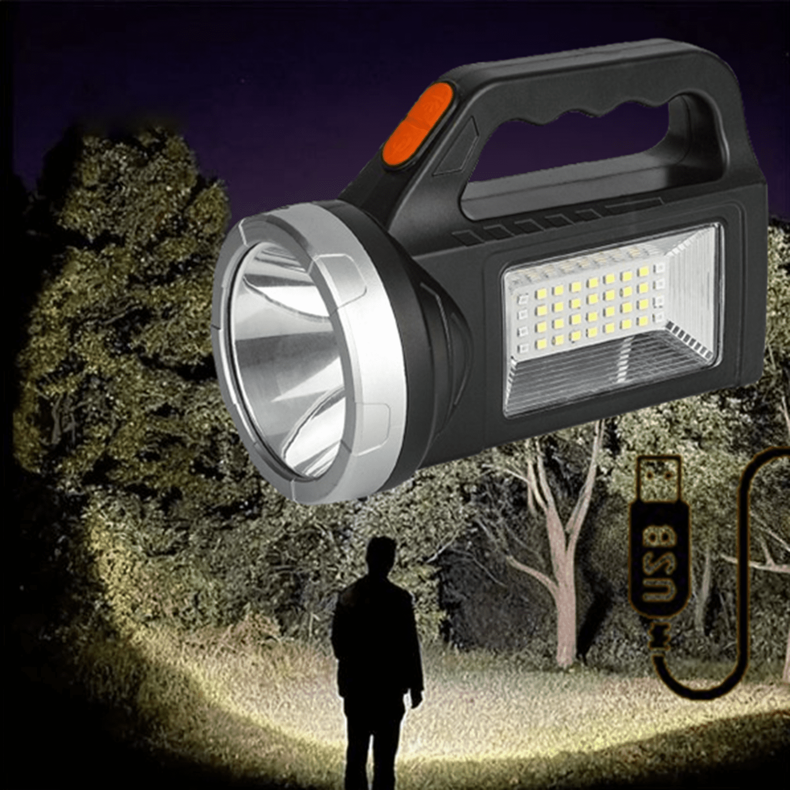 Bxaolu Solar Flashlight, Solar Powered Flashlight for Multi Function ...