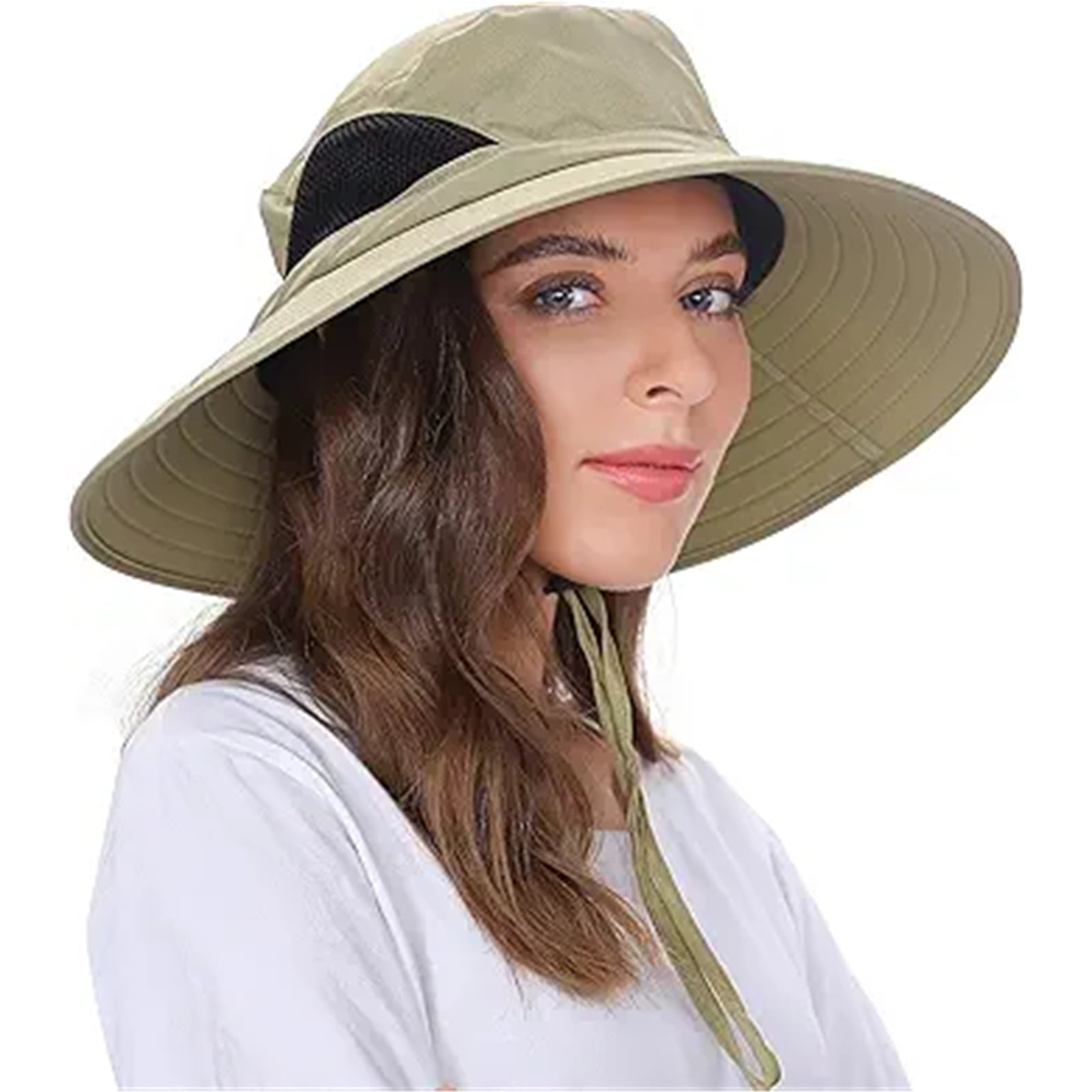 Bxaolu Sun Hat for Men Sun Protection Wide Brim Bucket Hat Winproof ...