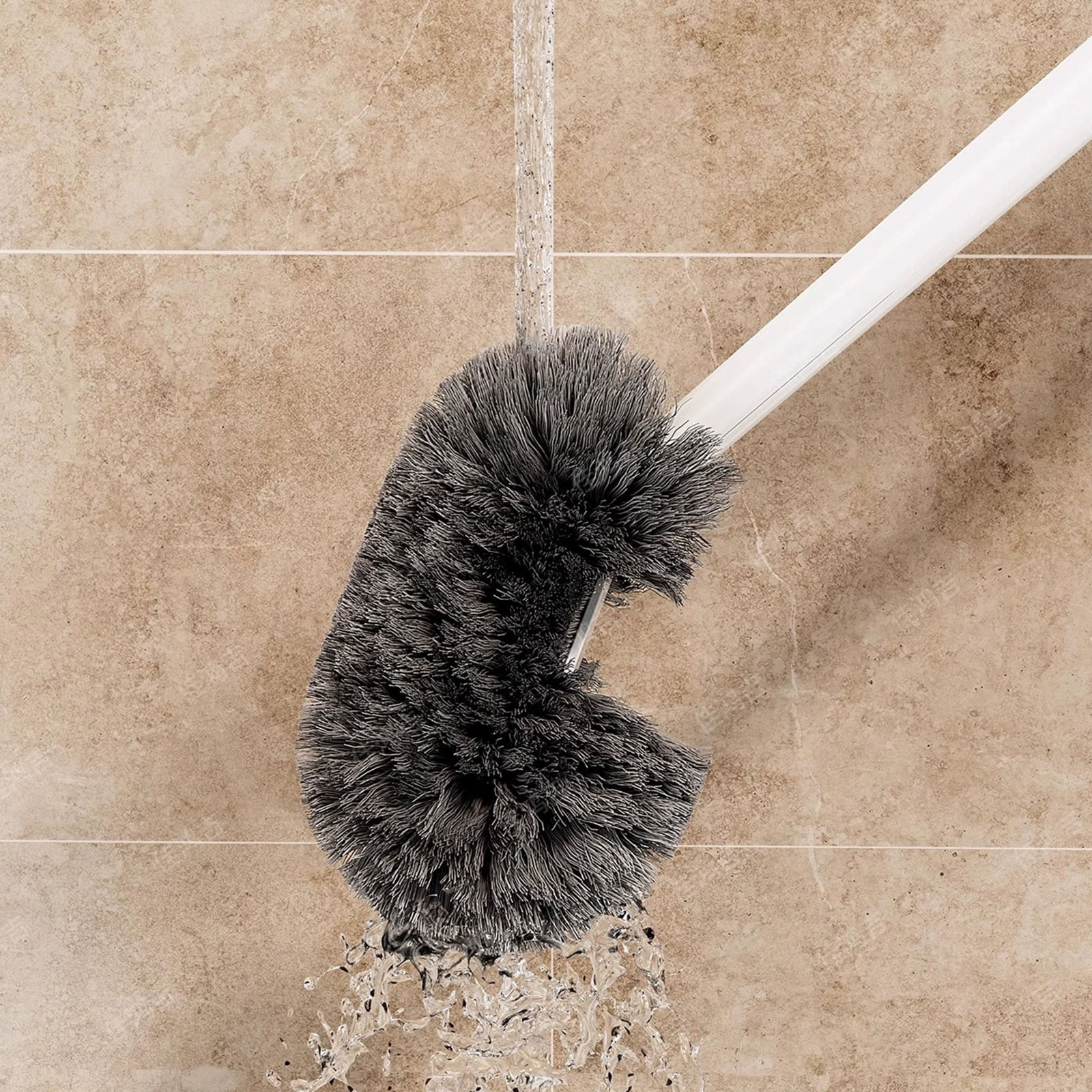 Bxaolu Toilet Brushes, Toilet Bowl Scrubber Brush Head, No Dead Corner ...