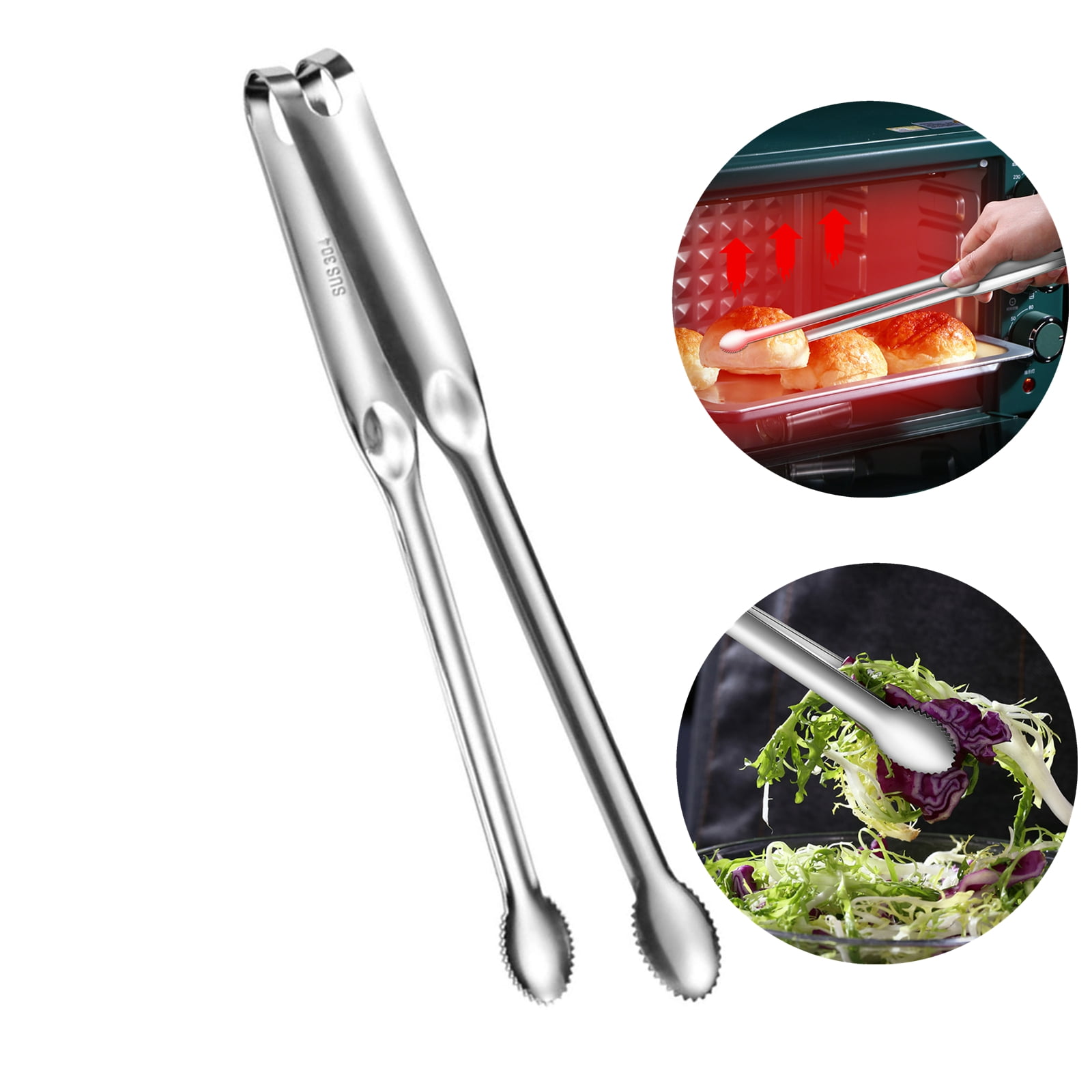 Bxaolu Tongs For Cooking - Stainless Steel Kitchen Tong, Heavy Duty ...