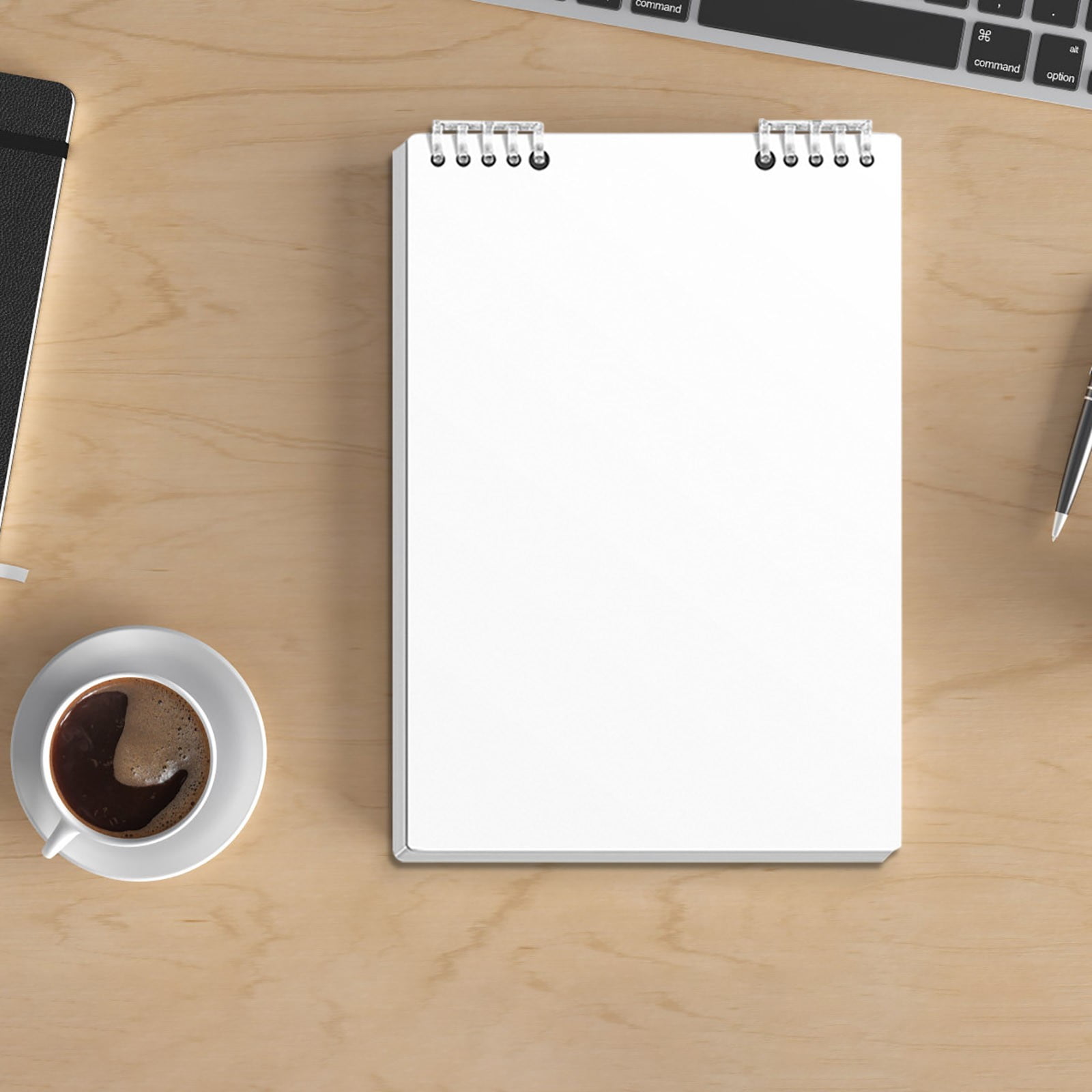 Bxaolu Top Bound Spiral Notebook, A5 Size Thick Plastic Hardcover Ruled ...