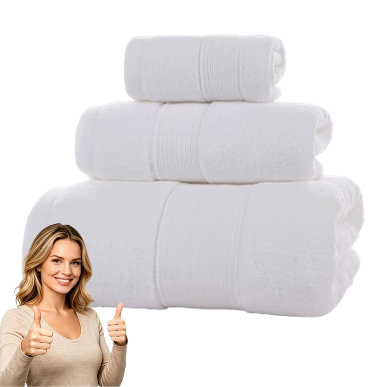 Bxaolu Ultra Soft Towel Set - Quick Drying - 1 Bath Towels 1 Hand ...