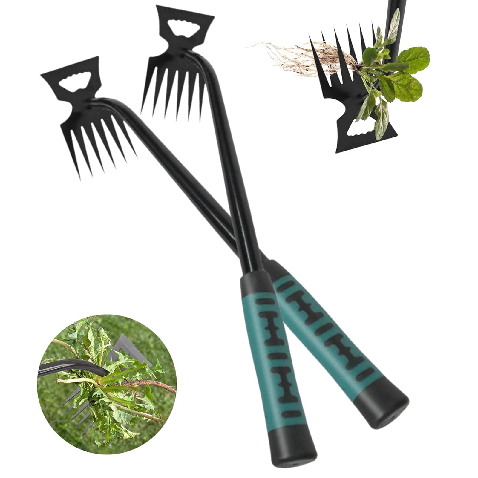 Bxaolu Weeding Artifact Uprooting Weeding Tool, 6 Teeth Multifunctional ...