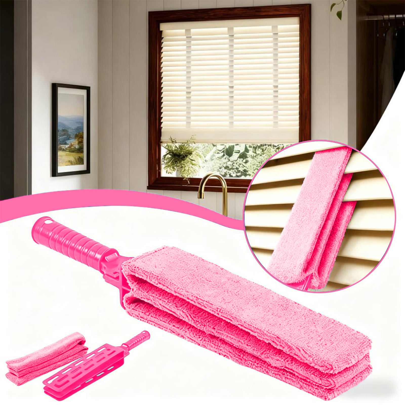 Bxaolu Window Blind Cleaner Duster Brush with Handle - Blind Cleaner ...