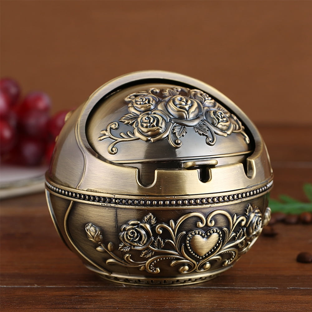 Bxingsftys Ball Ashtray Metal Instant Smokeless Ashtray Car/Office ...