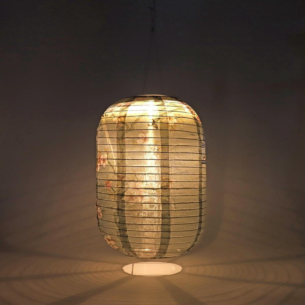 Bxingsftys Solar Lantern Chinese Japanese Print Hanging Outdoor Garden ...