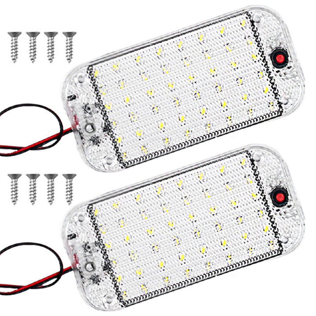 Bxmavoj 2Pcs Car Ceiling Dome Light 12V-85V 5W Super Bright Car LED ...