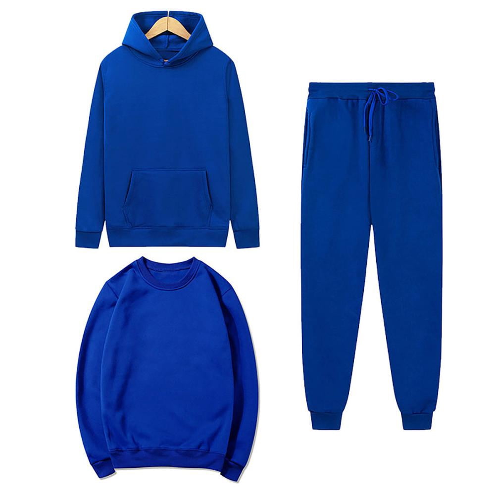 Bxsruta Athletic Sets for Women, 3-Piece Winter Sportswear Hoodie Set ...