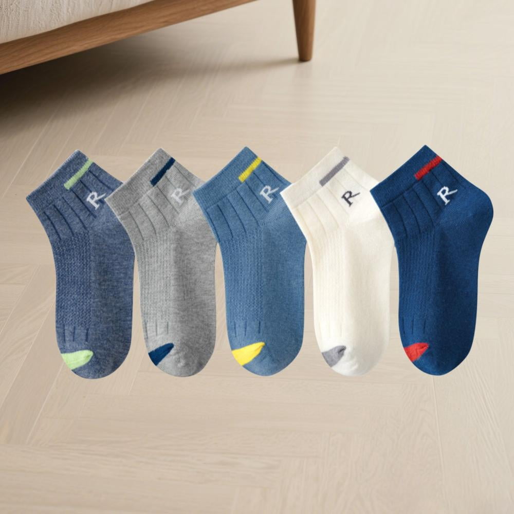 Bxsruta Boys Crew Socks 5-Pack for Toddler to Teens, Soft Non-Slip ...