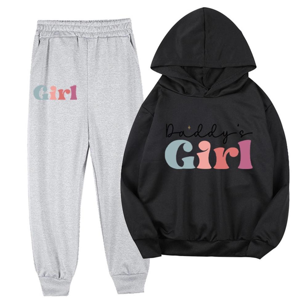 Bxsruta Children's Two-Piece Set, Essential Hooded Pullover and Pant ...