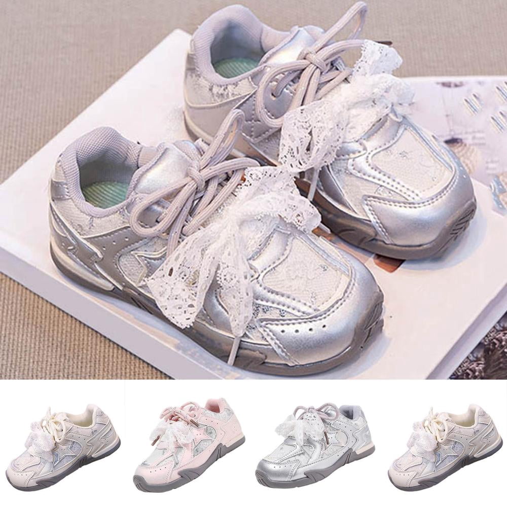 Bxsruta Girls Spring Summer Soft Sole Running Shoes Fashion Star Mesh ...
