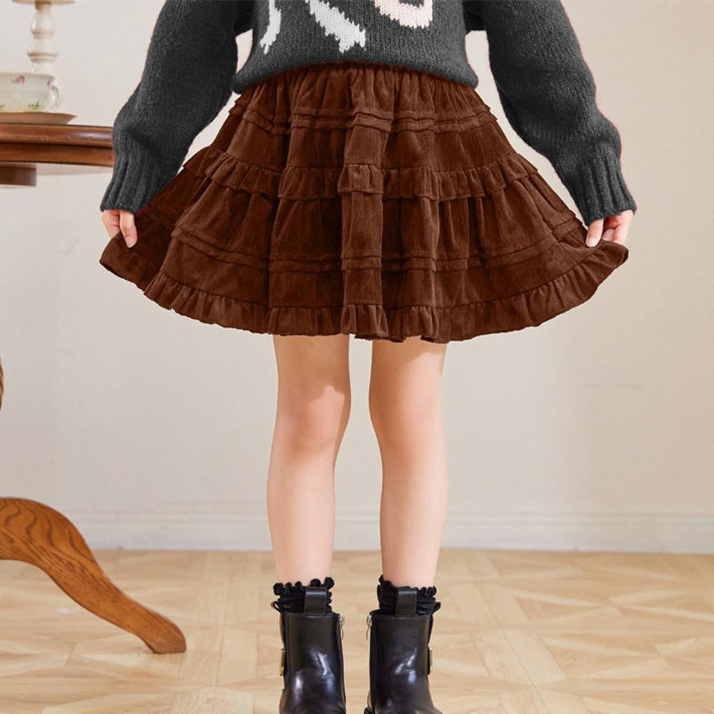 Bxsruta Girls Velvet Cake Skirt for Dance Performance Tutu Skirt with ...