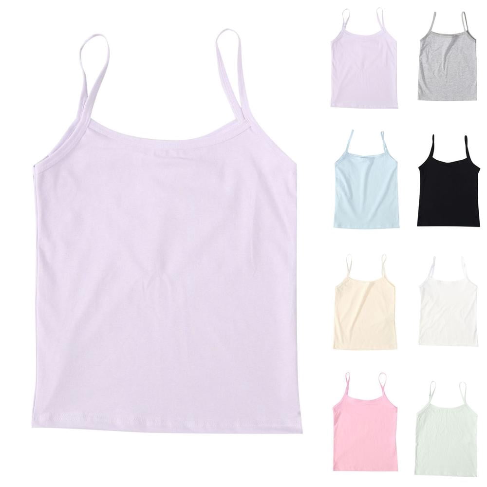 Bxsruta Girls Wirefree Cotton Bras Teenage Girls Training Bras ...