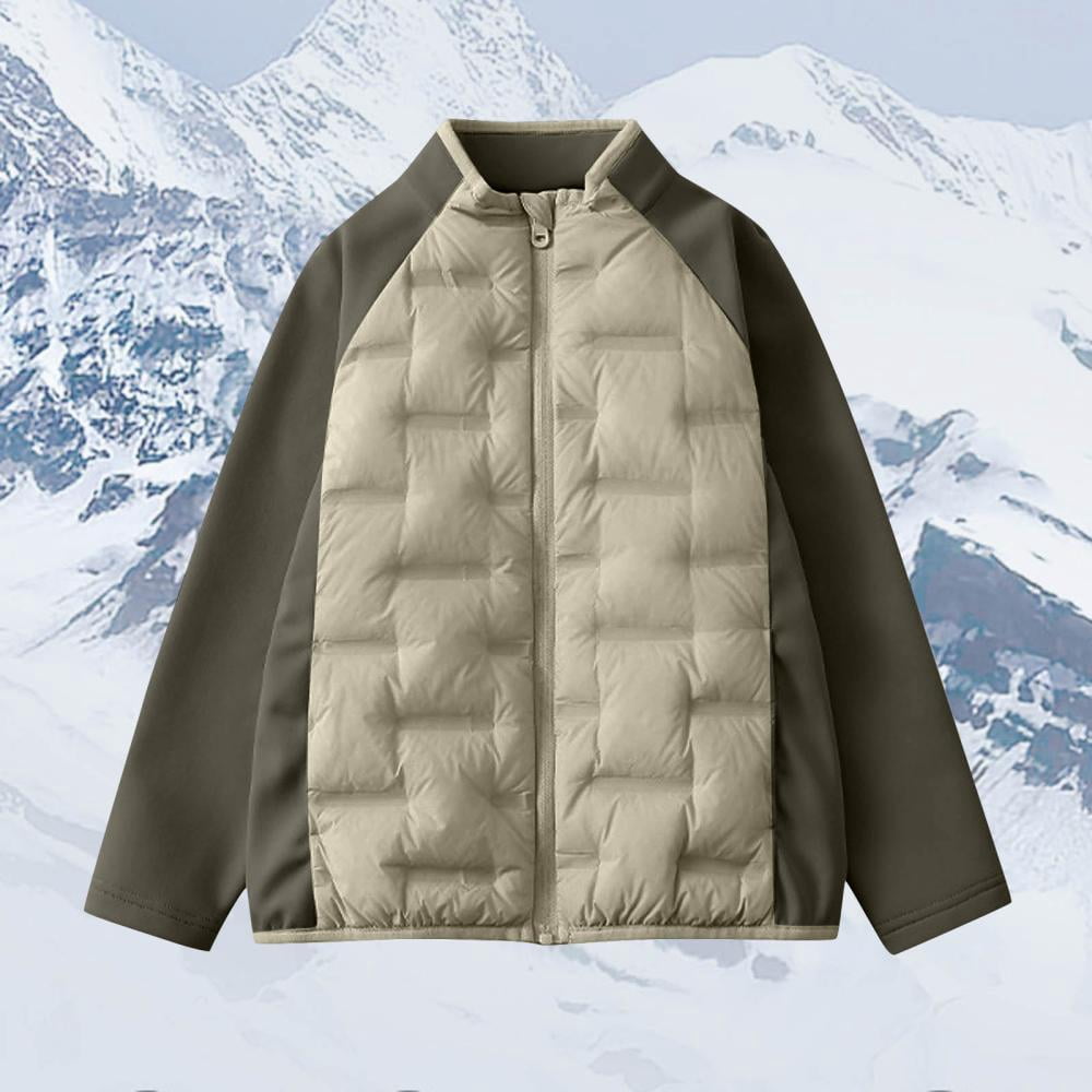 Bxsruta Jacket for Girls, Children's Solid Color Lightweight and Warm ...