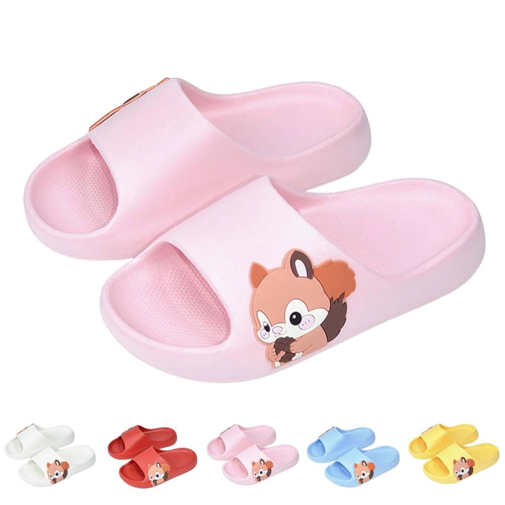 Bxsruta Kids Summer Slides Thickened Reversible EVA Foam Indoor Outdoor ...