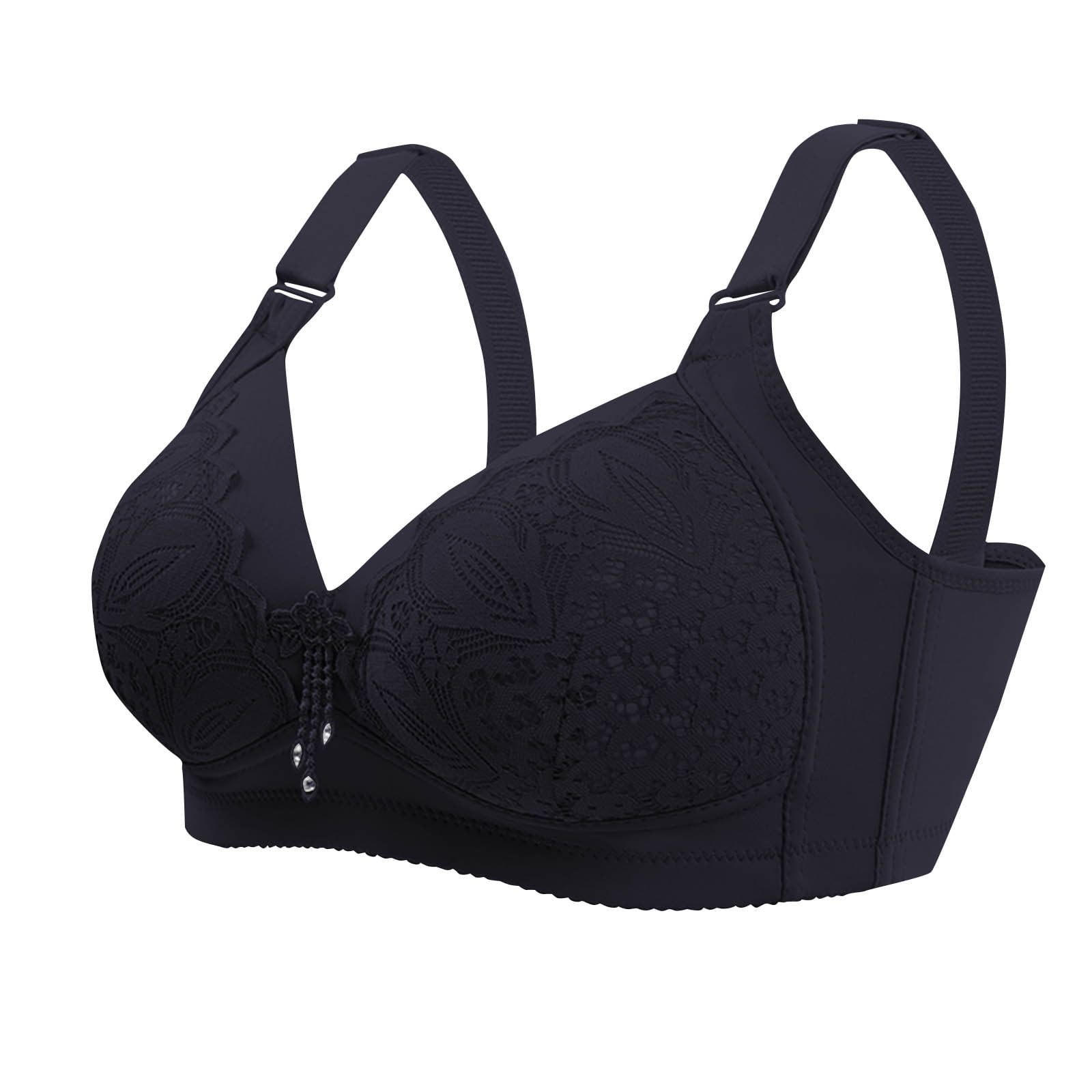 Bxsruta Lace Bra, Woman's Back Buckle Embroidery Thin Style Ventilate ...