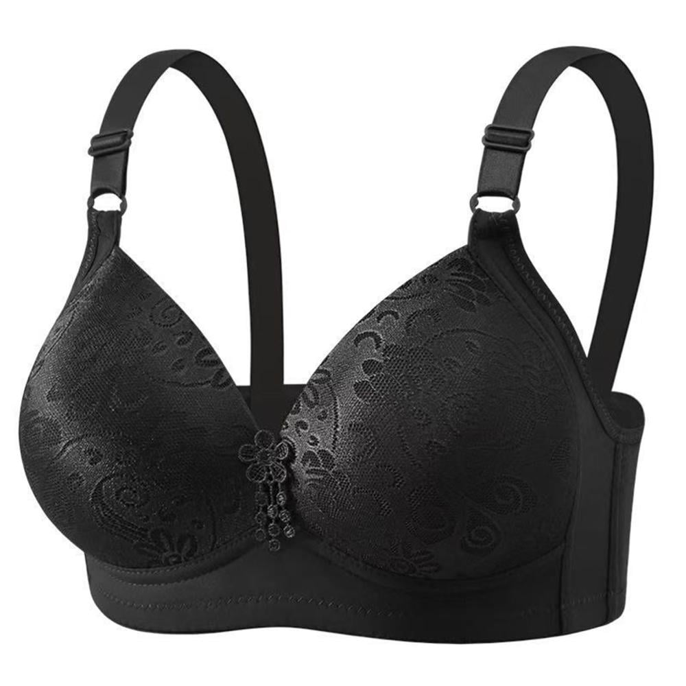 Bxsruta Lace Bra, Woman's Embroidery Thin Style Ventilate Back Buckle ...