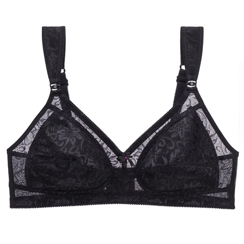 Bxsruta Lace Bra, Women's Solid Color Backless Sexy Seamless Push-Up U ...