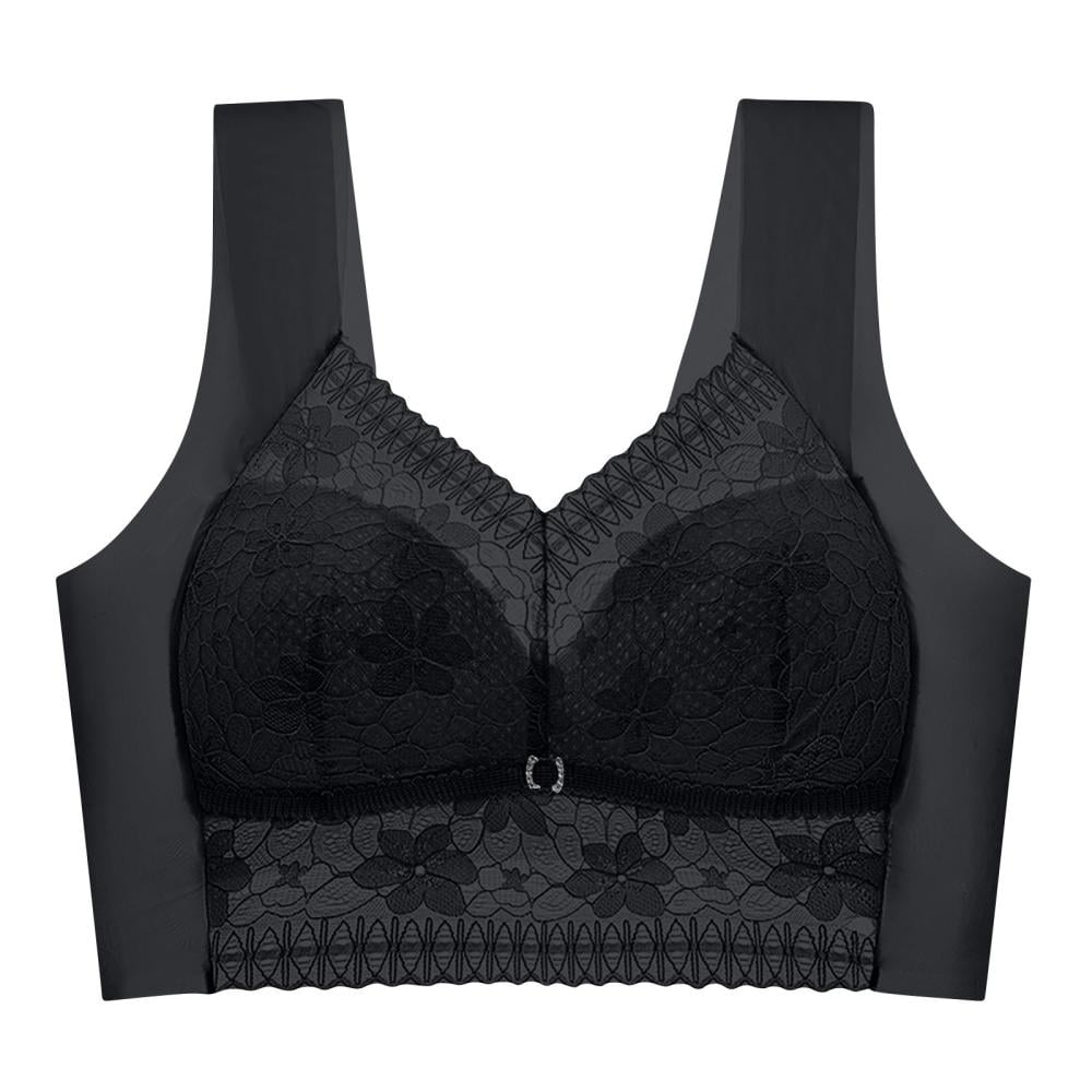 Bxsruta Lace Bra, Women's Strapless Lace Underwear with Thin Side ...