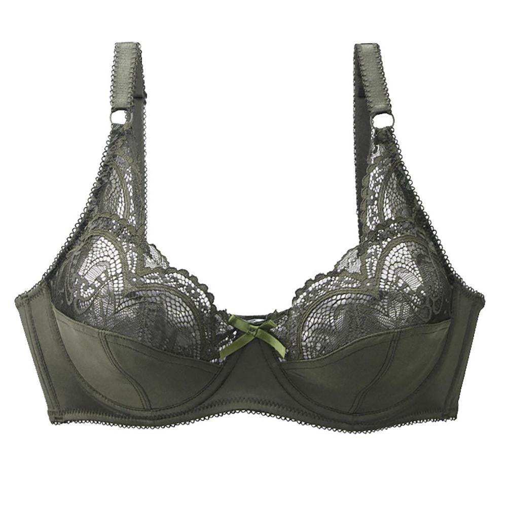 Bxsruta Lacy Bras for Women, Woman's Printing Gathered Together Large ...