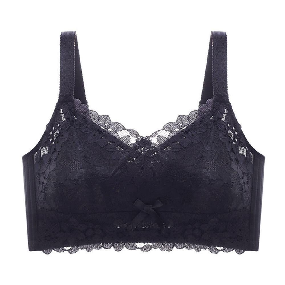 Bxsruta Lacy Bras for Women, Women's Printing Large Size Full Cup Bra ...
