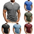 Bxsruta Men'S Fake Two-Piece Double-Layer Round Neck Pullover Shirt ...