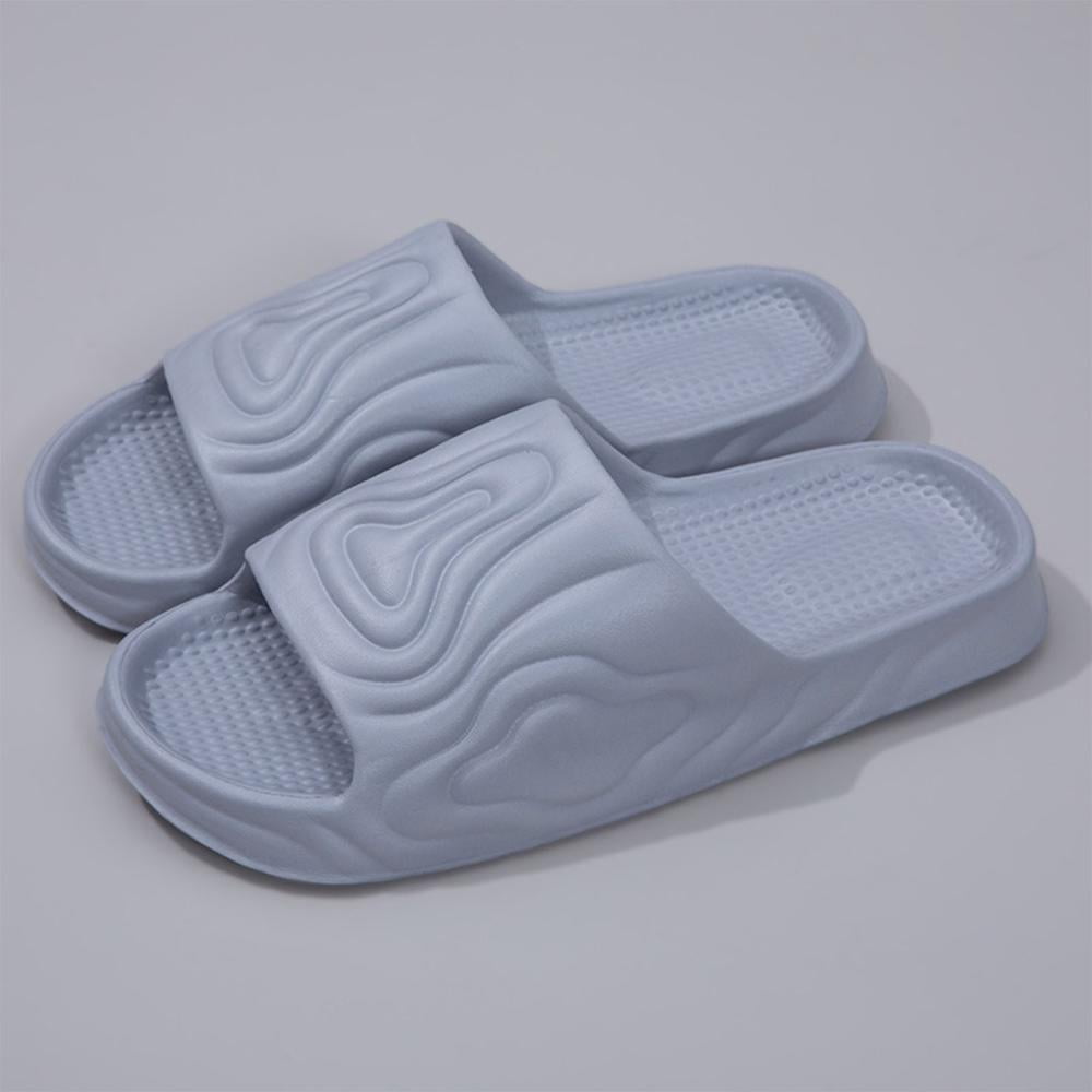 Bxsruta Men's Anti-Slip Bathroom Slippers with Massage Nodes, Quick ...