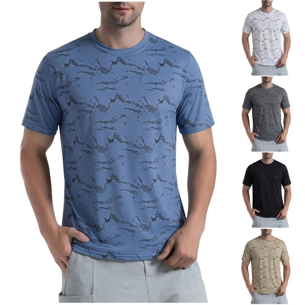 Bxsruta Men's Athletic Running T Shirt Breathable Lightweight Quick Dry ...