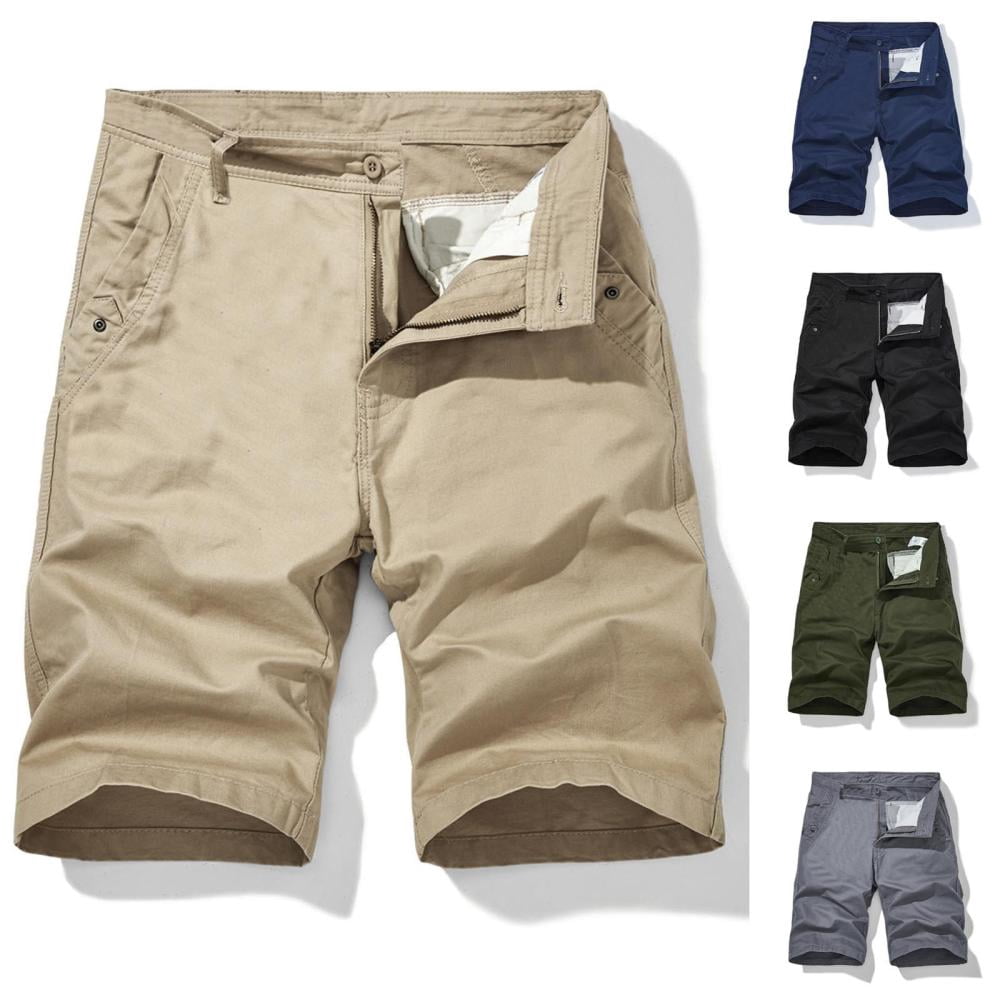 Bxsruta Men's Cargo Shorts with Elastic Waist, Utility Work Shorts with ...