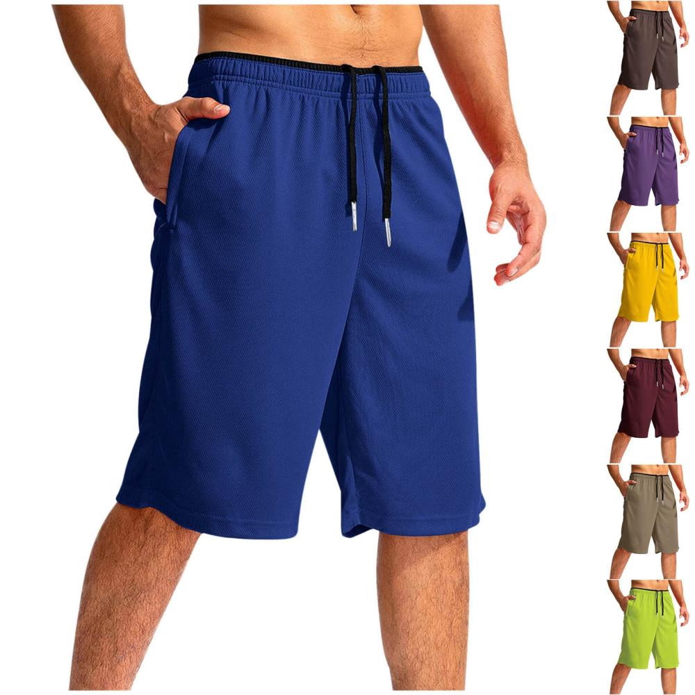 Bxsruta Men's Quick Dry Athletic Shorts with Pockets Lightweight ...
