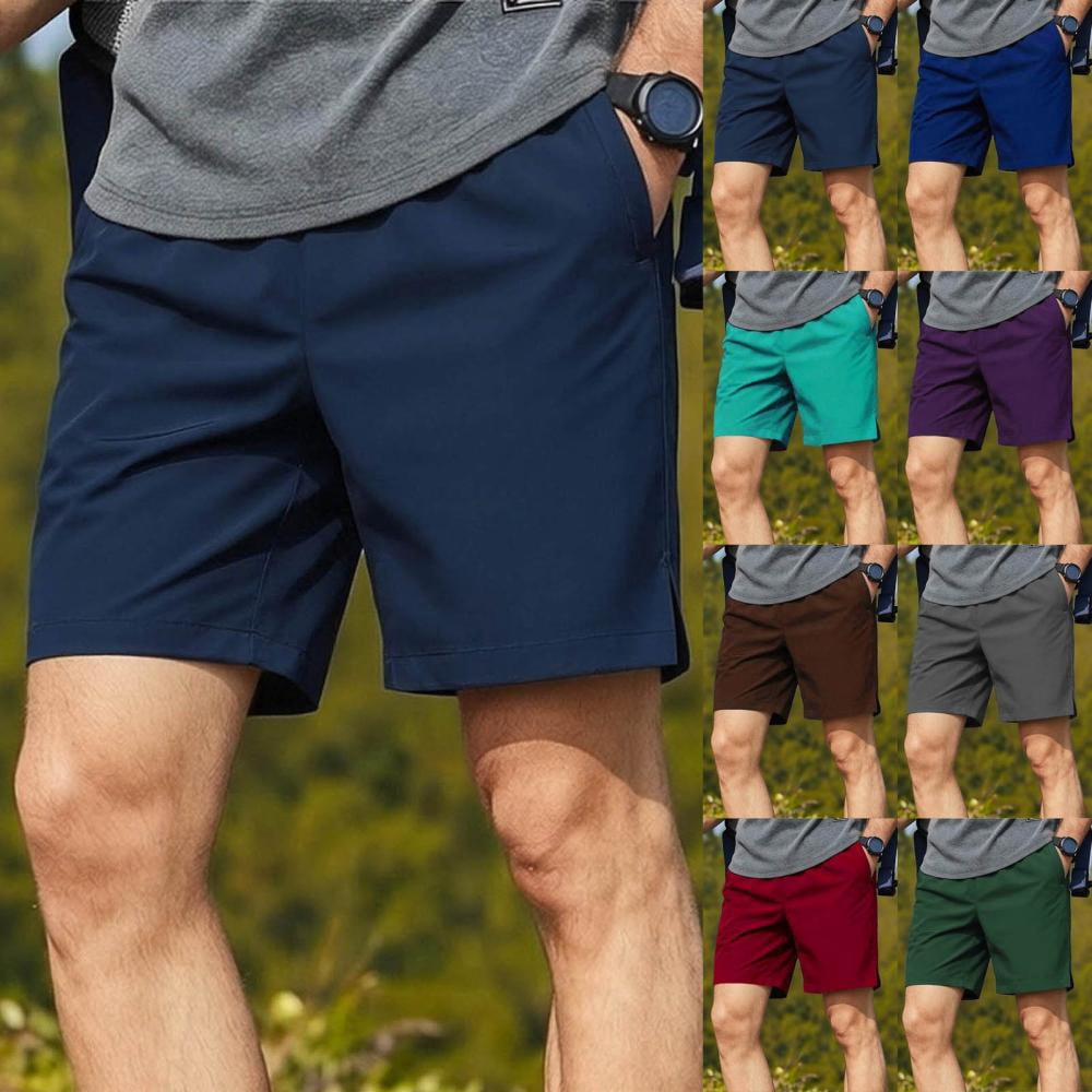 Bxsruta Men's Quick Dry Athletic Shorts with Pockets Lightweight ...