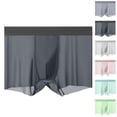 Bxsruta Men's Seamless Stretch Boxer Briefs Breathable Comfort ...