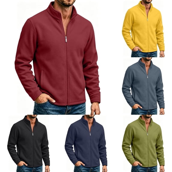 Bxsruta Mens Full Zip Performance Jacket Track Activewear Layering for ...