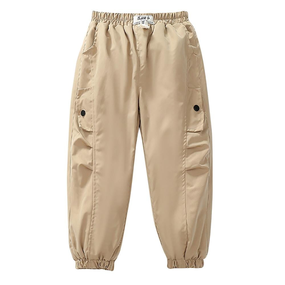 Bxsruta Pants for Kids, Boys' Water-Resistant Fleece-Lined Sports ...