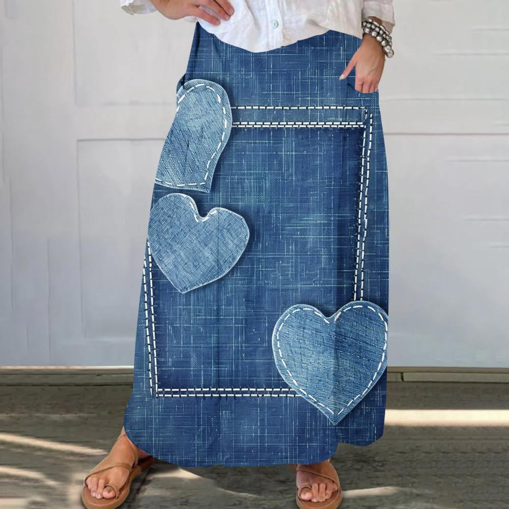Bxsruta Skirts for Women, Women's Pleated Pocket Skirt with Stretch ...