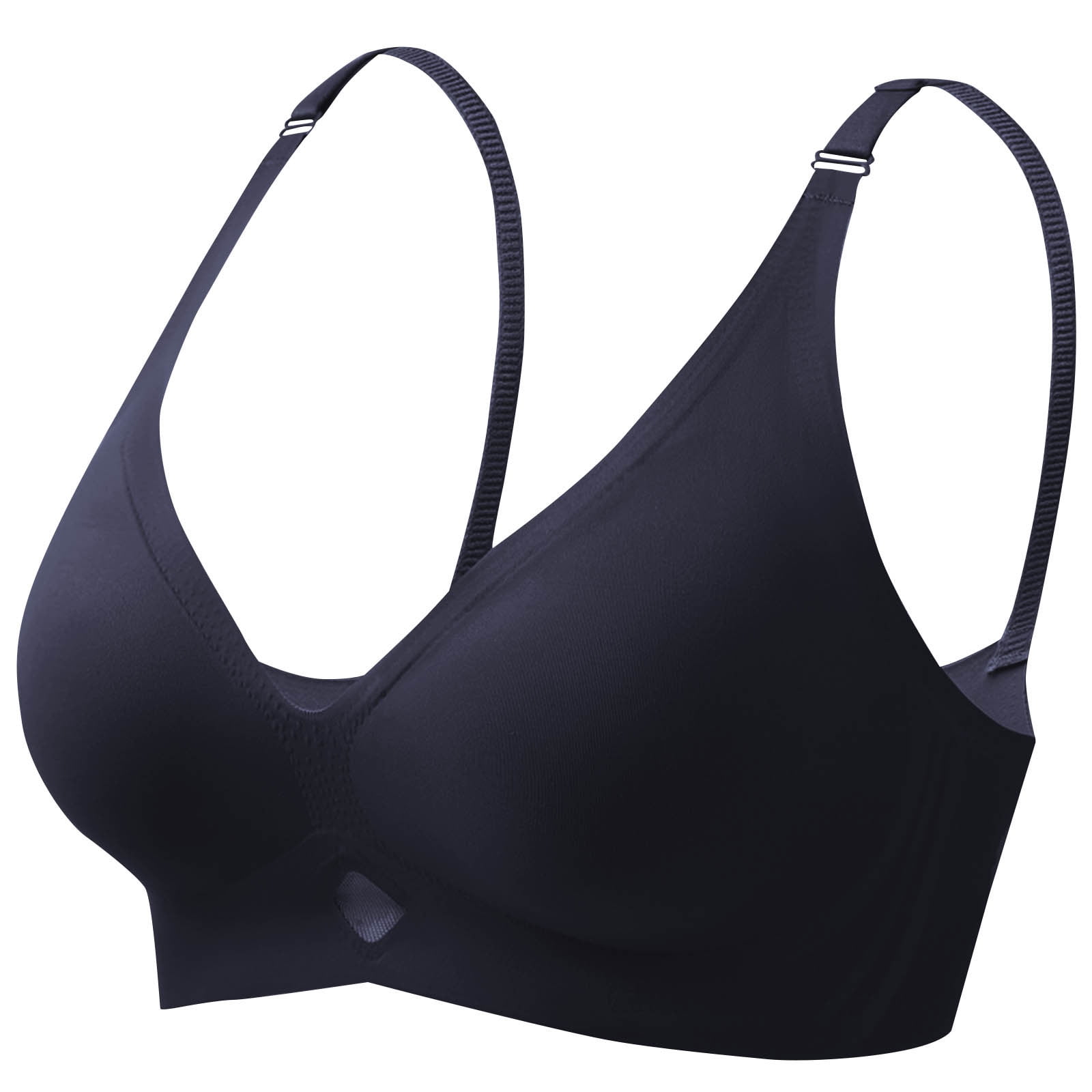 Bxsruta Sports Bras for Women, Woman's Solid Color Hollow Out Mesh Thin ...