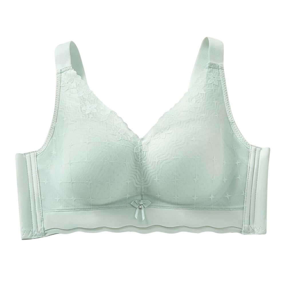Bxsruta Sports Bras for Women, Women's Lace-free Thin Cups Side-folded ...