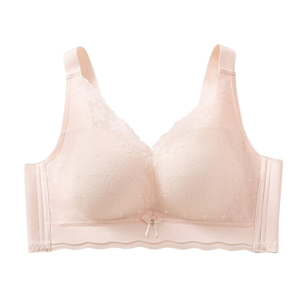 Bxsruta Sports Bras for Women, Women's Lace-free Thin Cups Side-folded ...