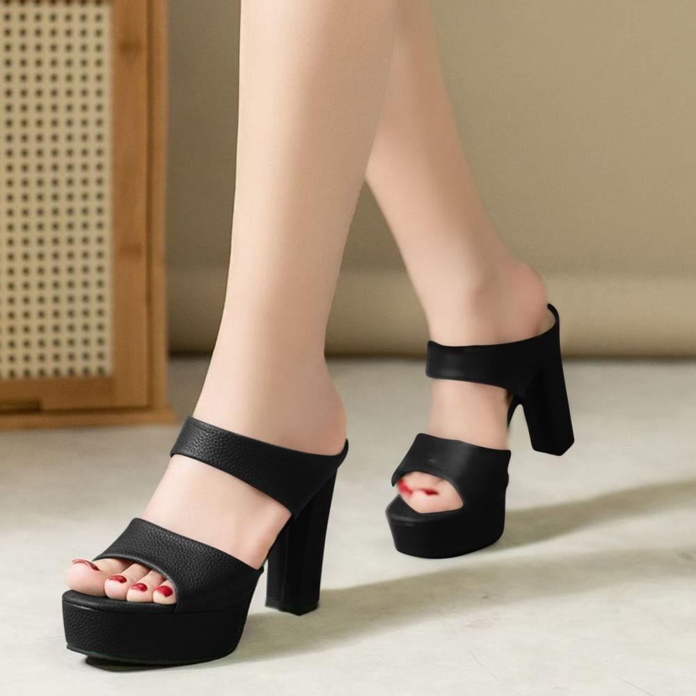 Bxsruta Spring-Summer Fish Mouth High Heel Sandals, Women's Fashionable ...