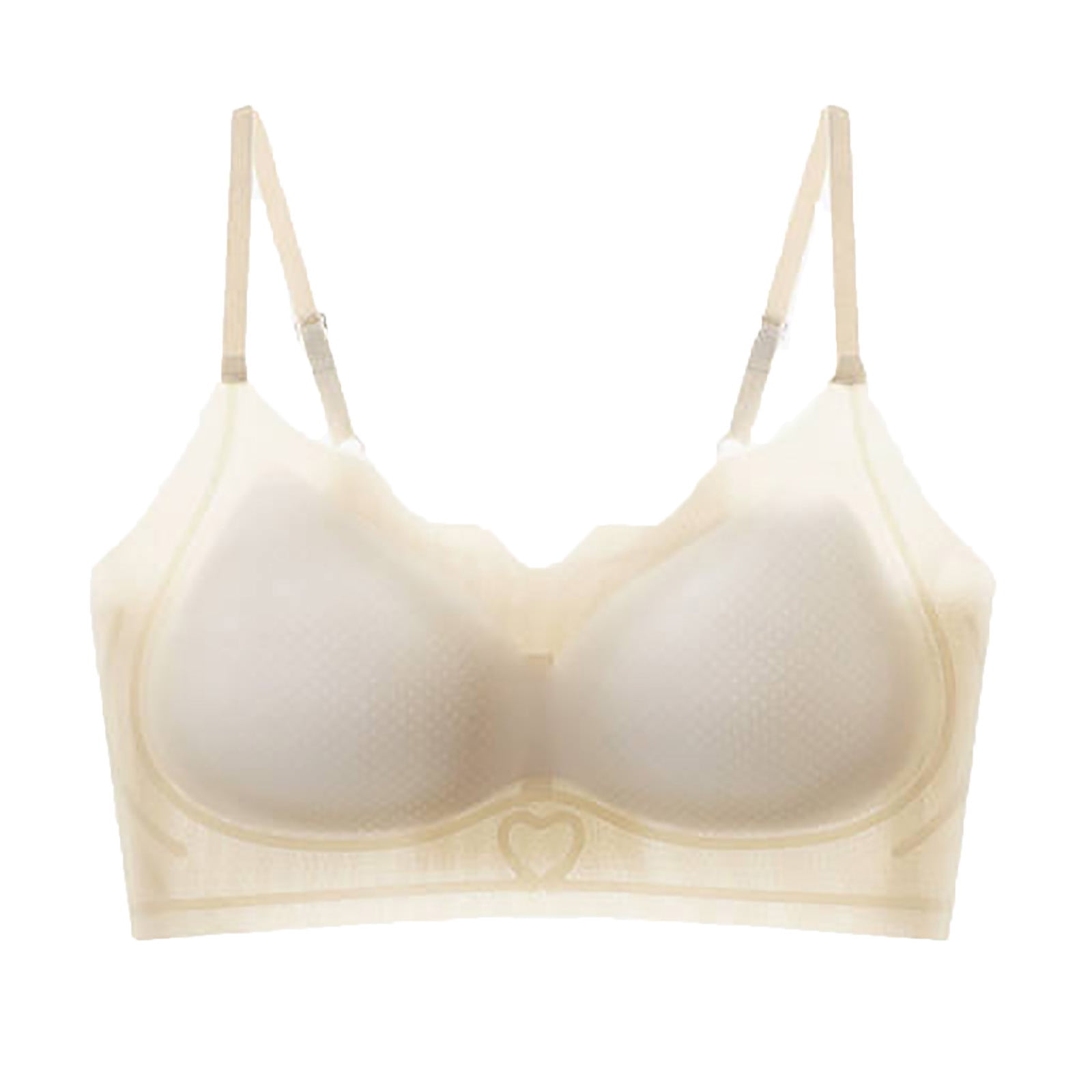 Bxsruta Wireless Bras for Women, Women's Ice Silk Seamless Soft Support ...