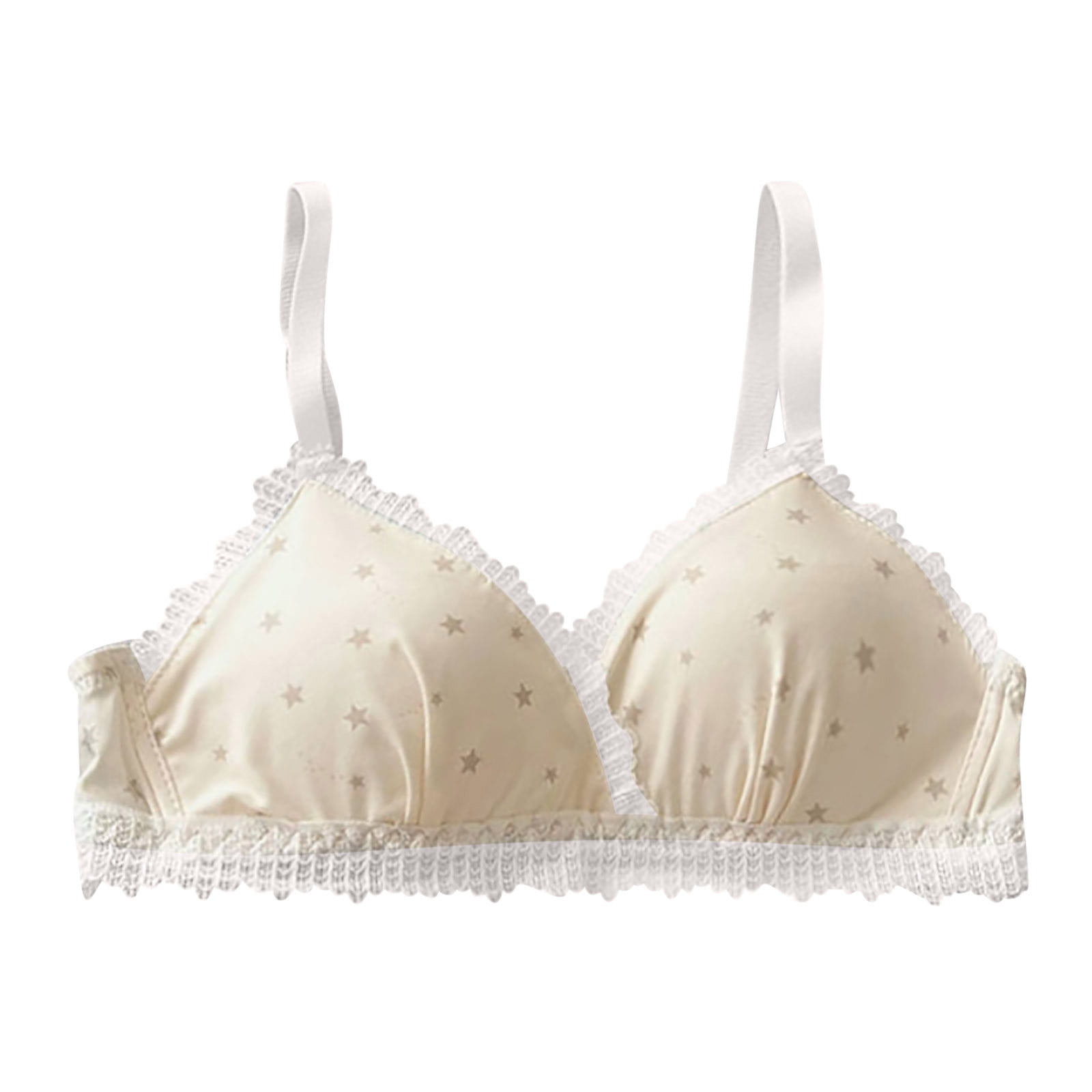 Bxsruta Wireless Bras for Women, Women's Lingerie Student Girl Gathered ...