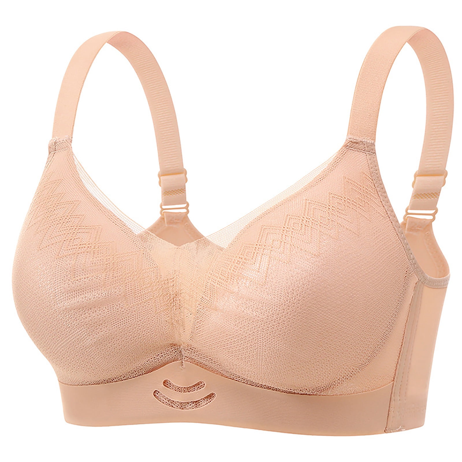 Bxsruta Wireless Bras for Women, Women's Plus Size Bra Cover Beautiful ...