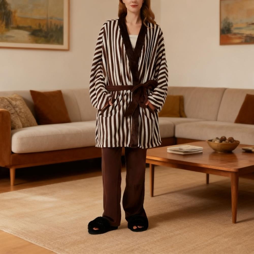 Bxsruta Women's Asian Fit Fleece Lounge Set, Knot-Front Hoodie and ...
