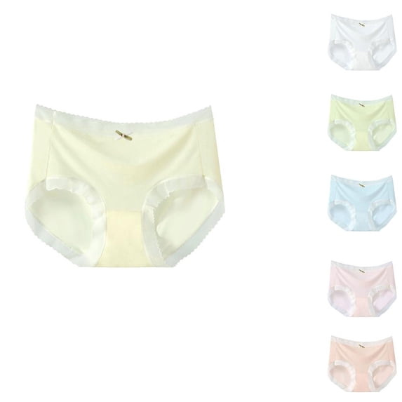 Bxsruta Women's High Waist Cotton Briefs 1-Pack, Comfortable Everyday ...